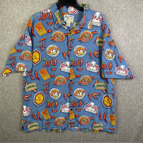 Big Dogs | Shirts | Big Dogs Hawaiian Shirt Hot Chili Pepper Short ...